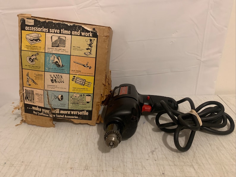 Vintage Sears Craftsman 1/4 Inch Electric Drill Model 31511410 G0 - Etsy