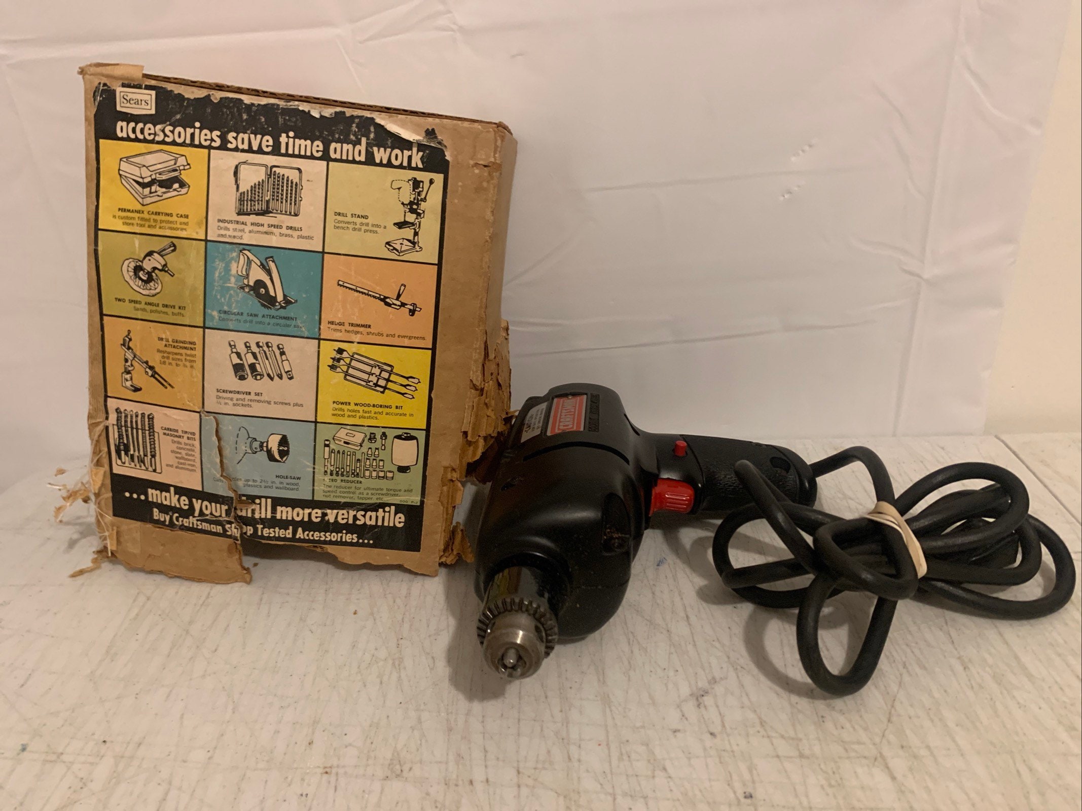 Vintage Sears Craftsman 1/4 Inch Electric Drill Model 31511410 G0 - Etsy