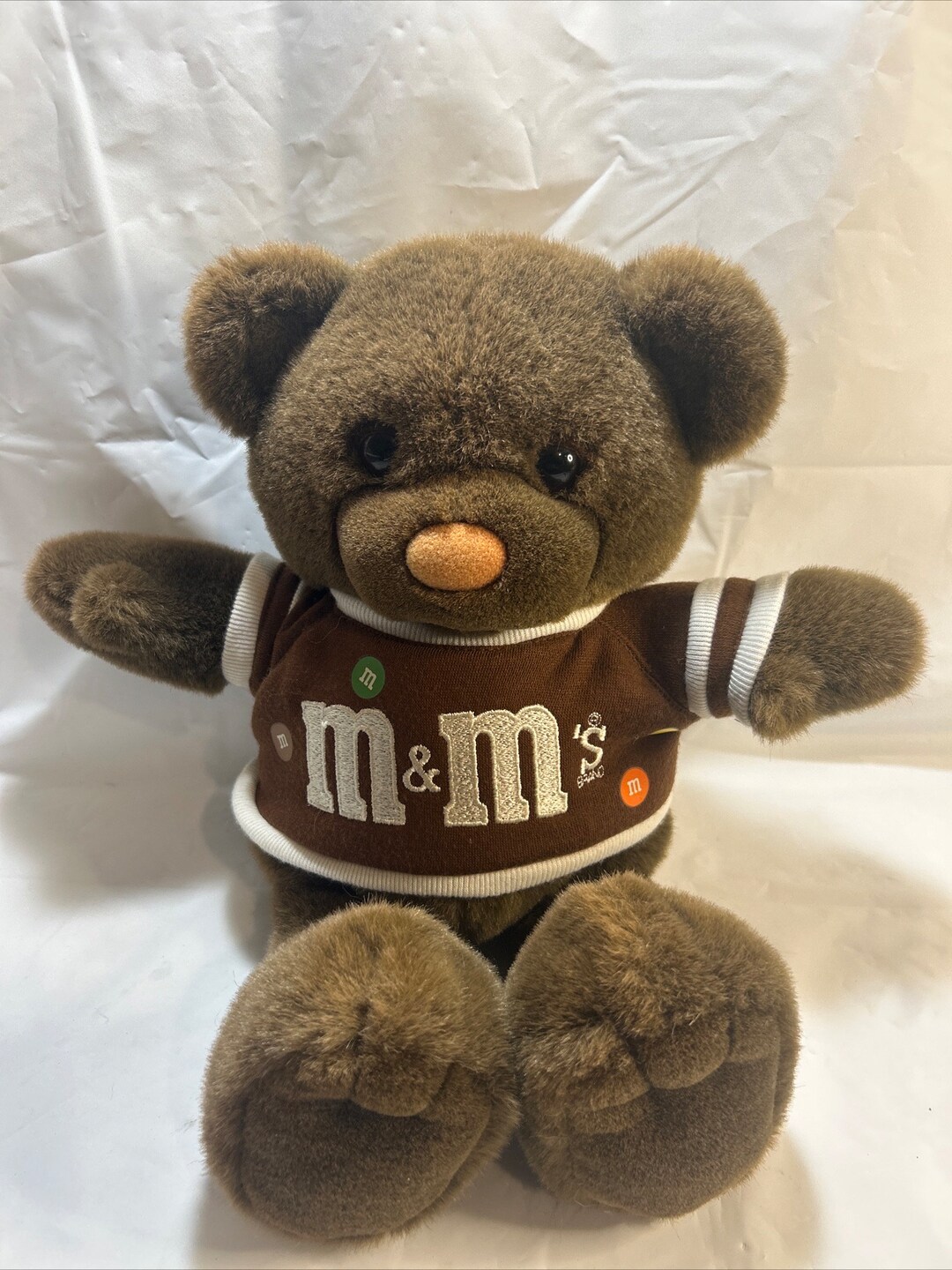 Vintage 1987 M&M Chocolate Chum Teddy Bear Plush 15" Brown PL2 - Etsy