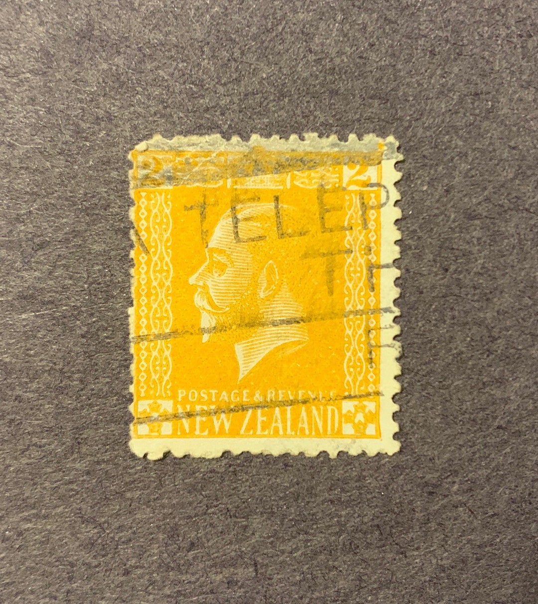 Vintage New Zealand 1960s Used Yellow Postage Stamp - Etsy