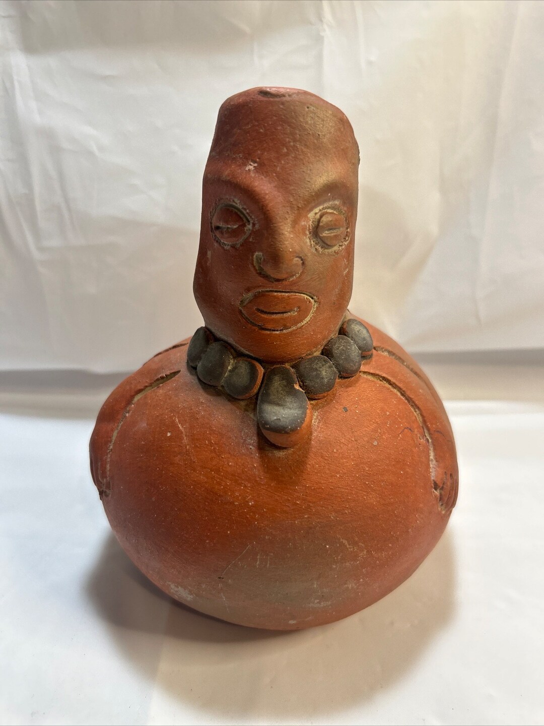 Vintage Mexico Pre-columbia Mayan Aztec Inca Style Pottery Vase 7X5 V2 ...