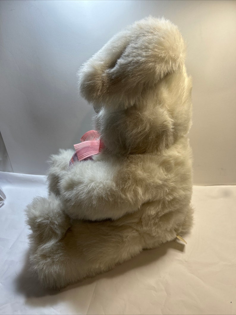 Vtg Easter Bunny Rabbit Plush Hoppy Hopster Egg Ribbon Dan Dee TB ...