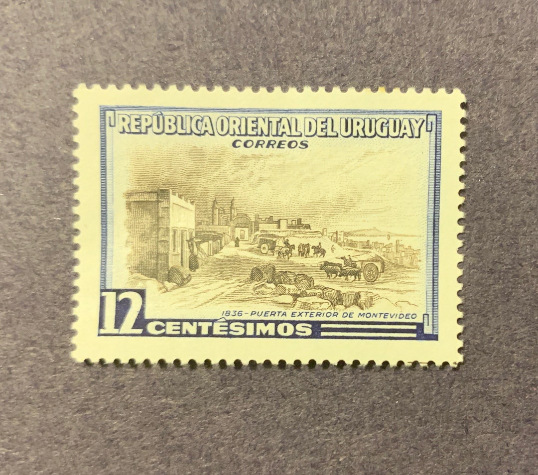 Vintage 1950’s Uruguay 12 Cent Montevideo Postage Stamp - Etsy