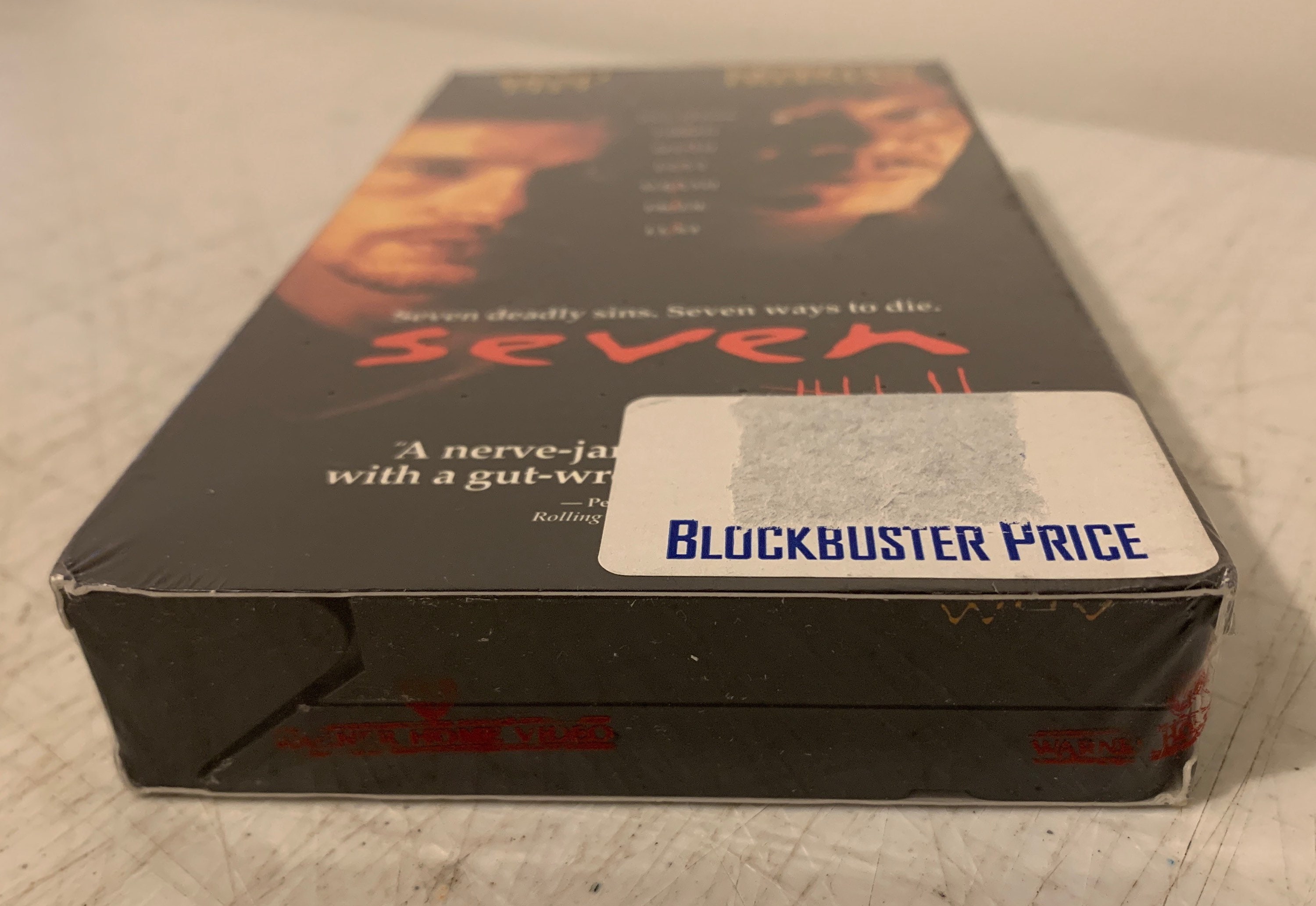 Seven VHS 1996 New Tape Brad Pitt Morgan Freeman BO200 - Etsy