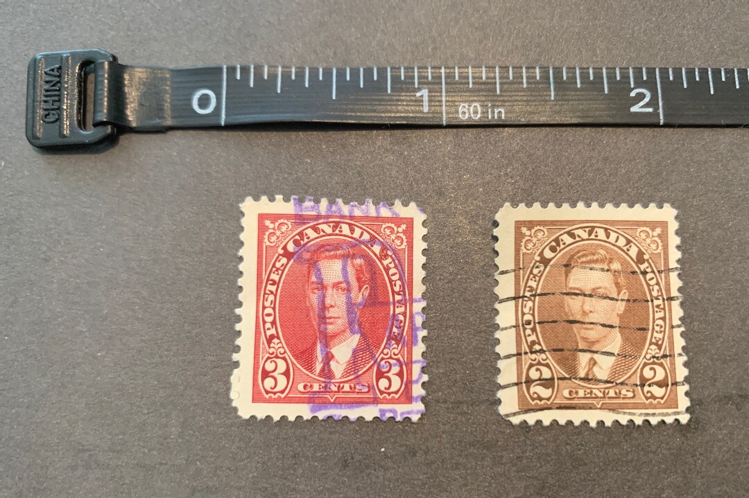 2 Vintage Canada British Columbia Brexton 2 Cent & 3 Cent Used Postage ...