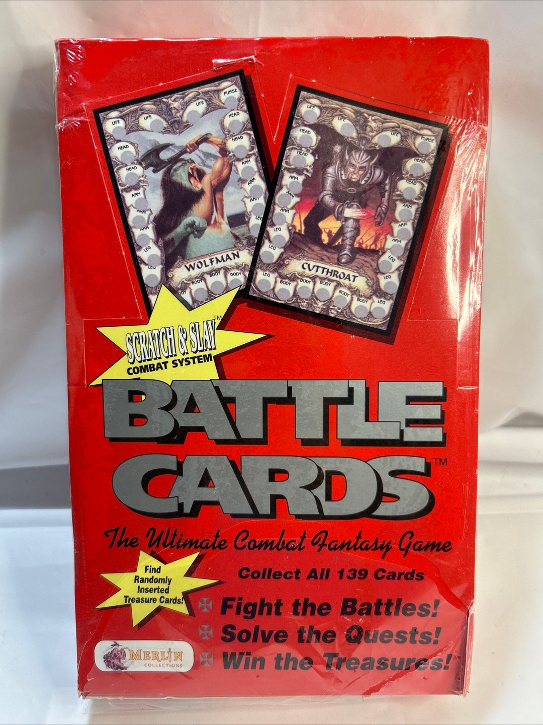 Merlin Scratch & Slay Battle Cards Sealed Box 36 Packs Factory Sealed ...