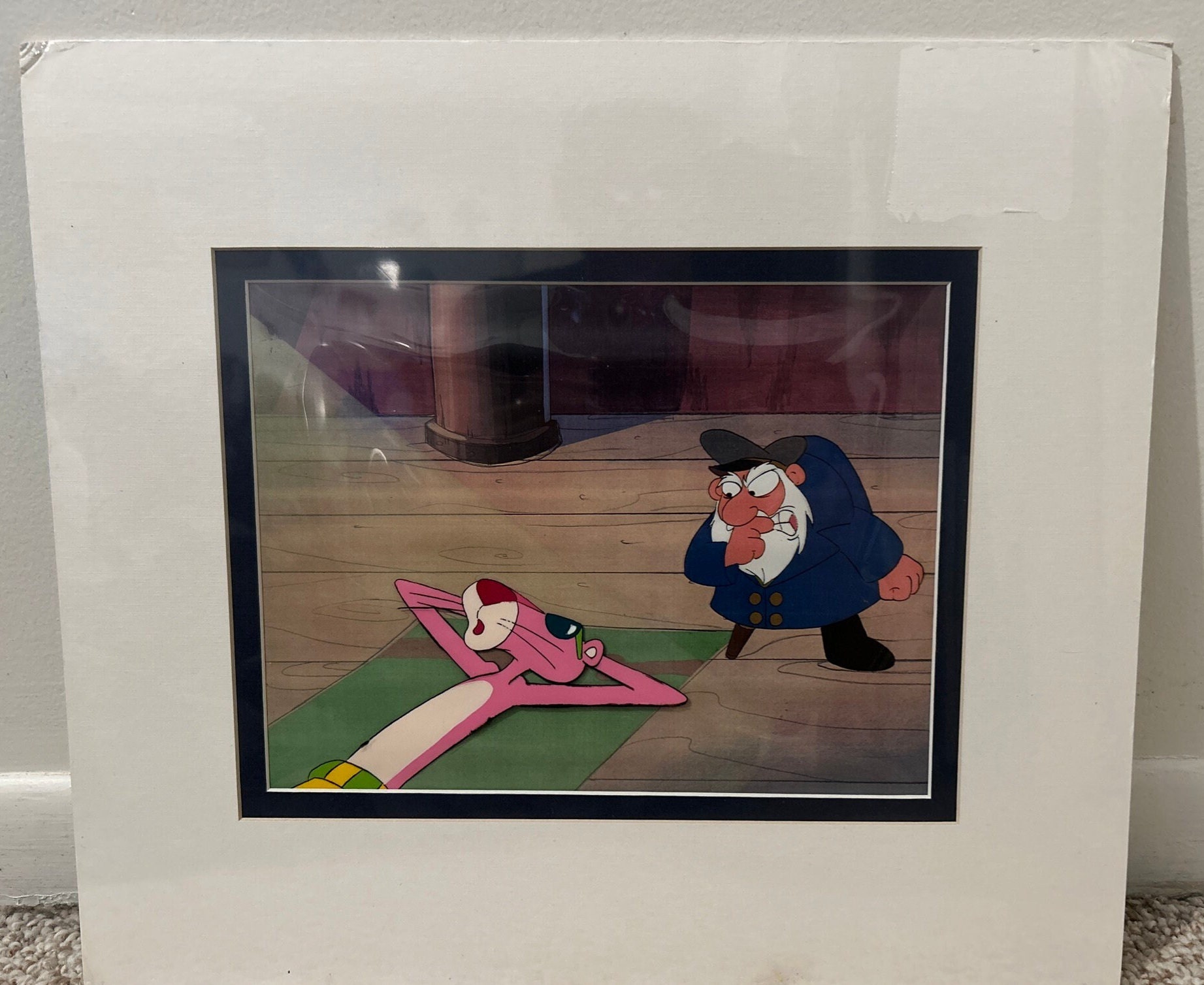 Pink Panther Evil Boat Capt 1999 Original Animation Cel COA Metro ...
