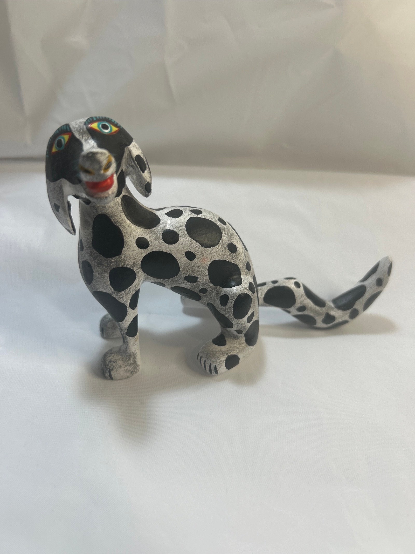 Oaxacan Wood Carving Jose Olivera Dog Oaxaca Dalmatian Dog Alebrije ...