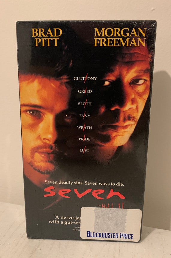 Seven VHS 1996 New Tape Brad Pitt Morgan Freeman BO200 | Etsy