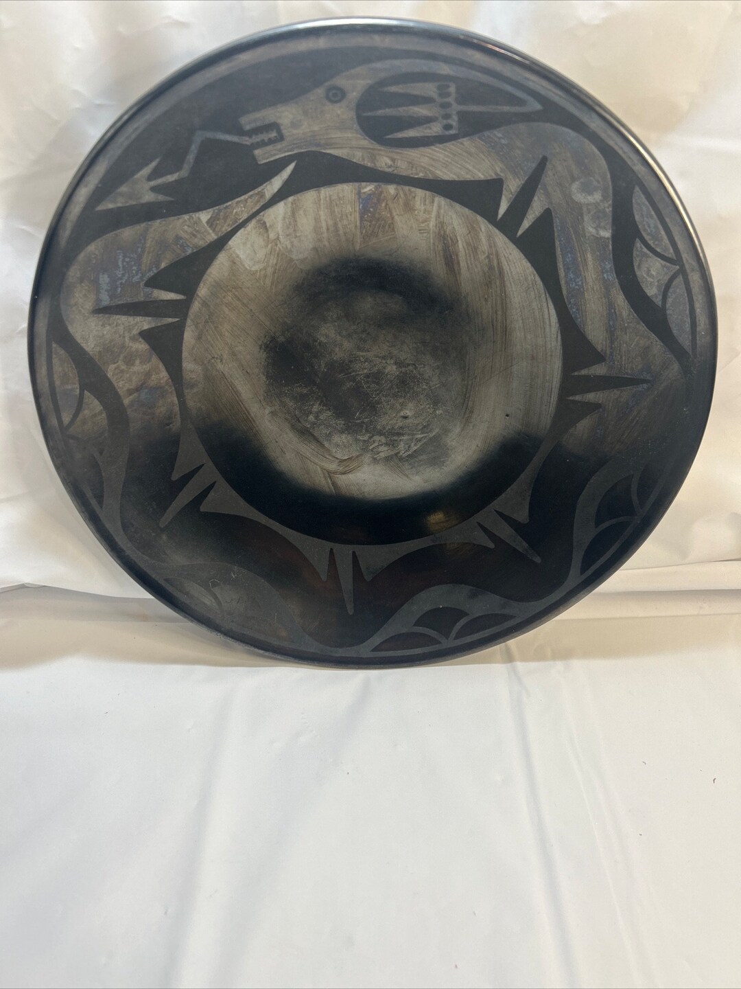 Maria Martinez and Popovi Da San Ildefonso Pueblo Avanyu Water Serpent ...