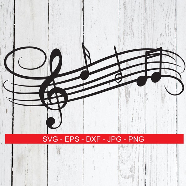 Music Notes Svg - Etsy