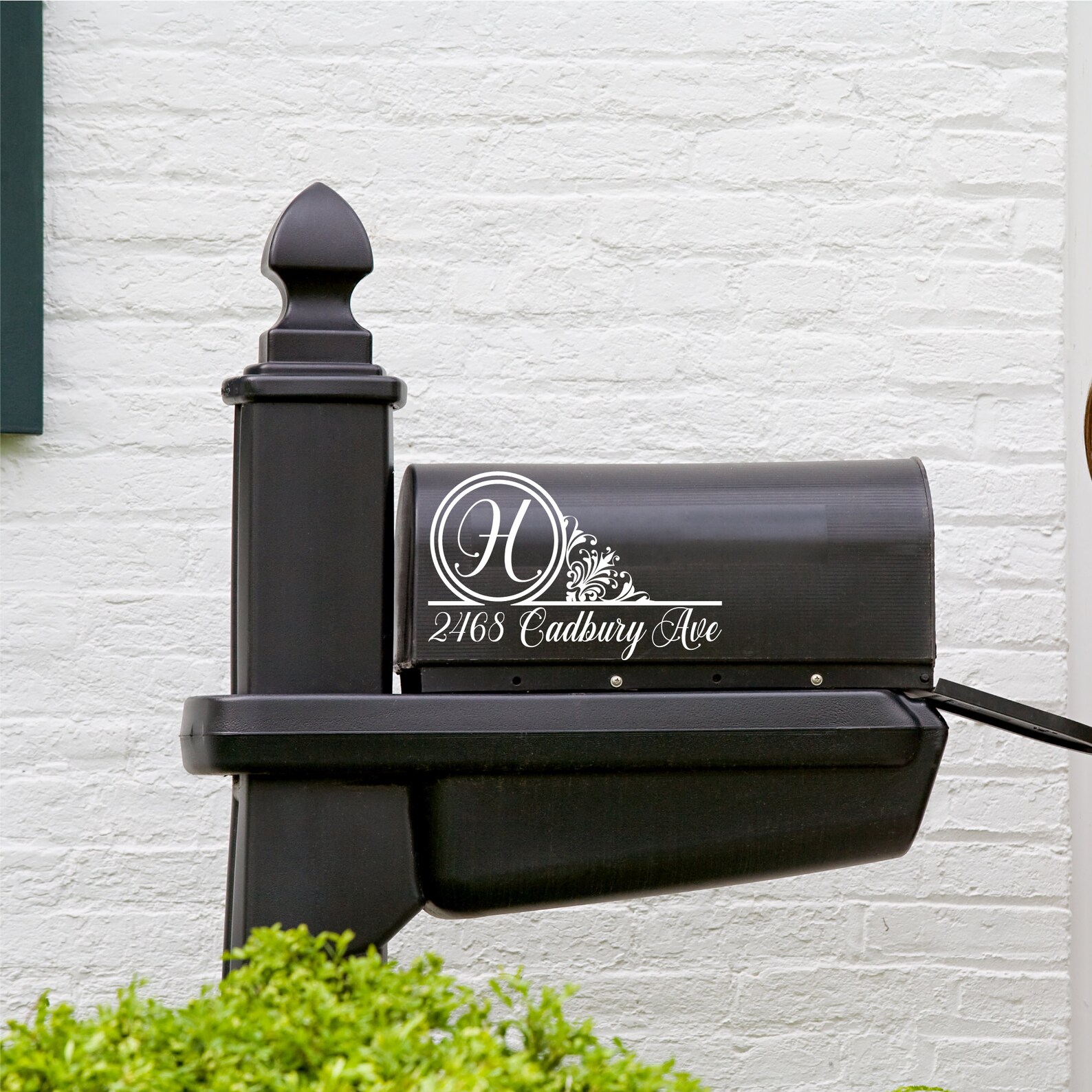 Victorian Monogram Mailbox Decal SVG Mailbox SVG Mailbox Address SVG ...