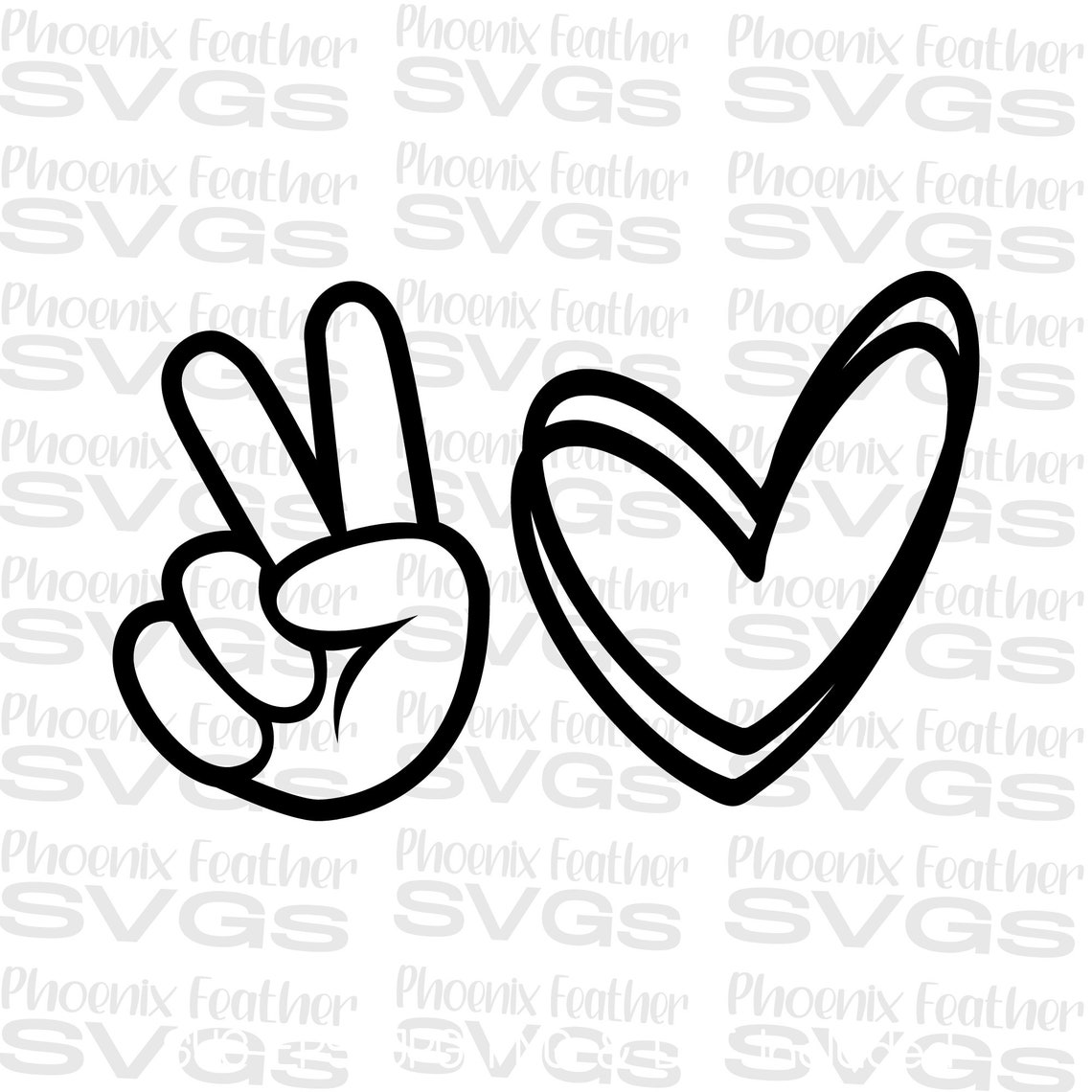 Peace and Love SVG File Peace Love SVG Love SVG Peace Sign - Etsy