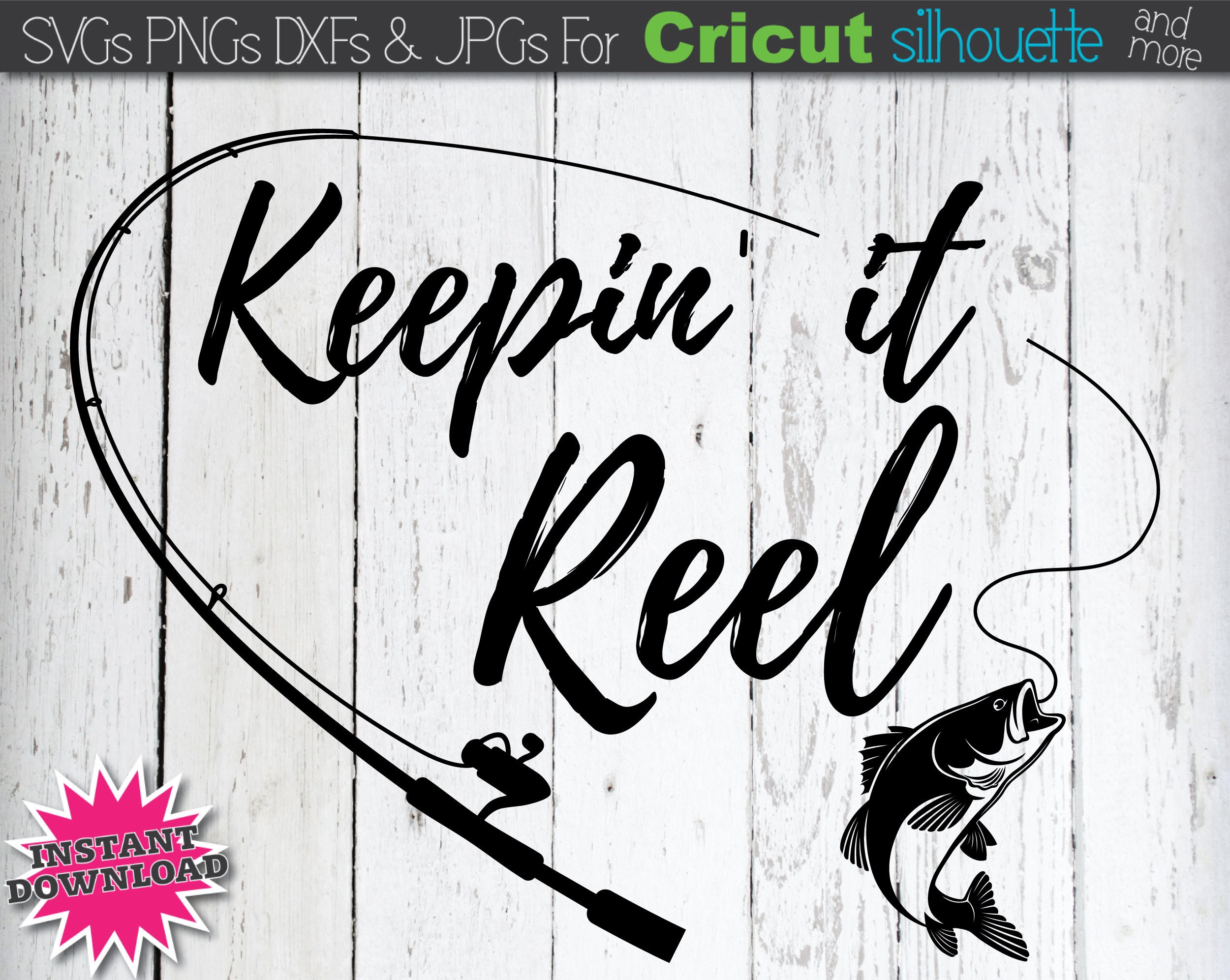 Keeping It Reel SVG Fishing SVG Fishing and Hunting SVG - Etsy Australia