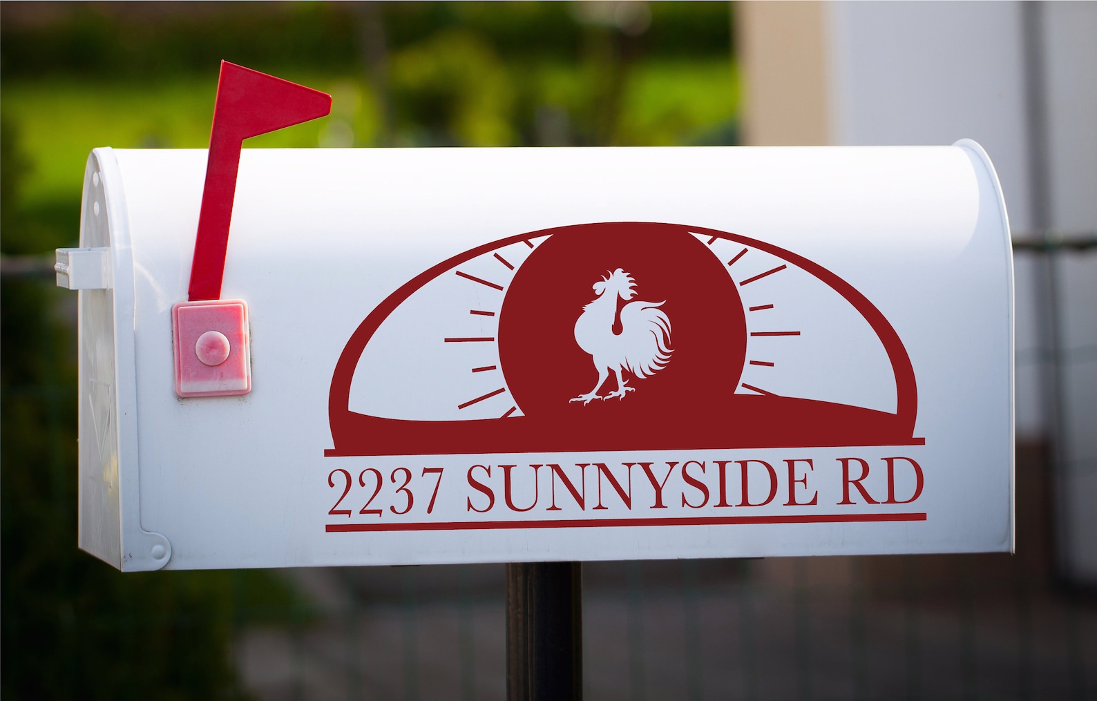 Rooster Mailbox Decal SVG Rooster Mailbox SVG Mailbox Address SVG ...
