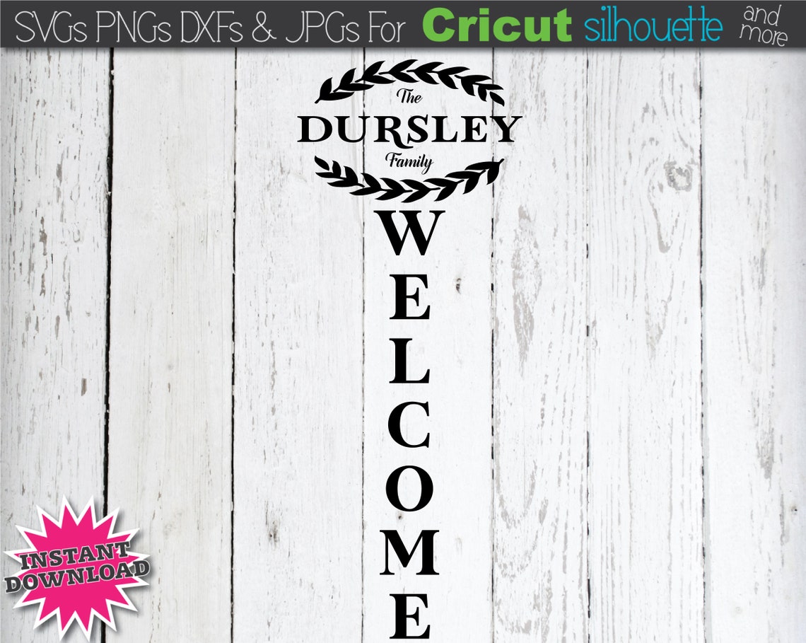 Welcome Sign SVG Welcome SVG Welcome SVG File Mailbox Decal Svg File ...