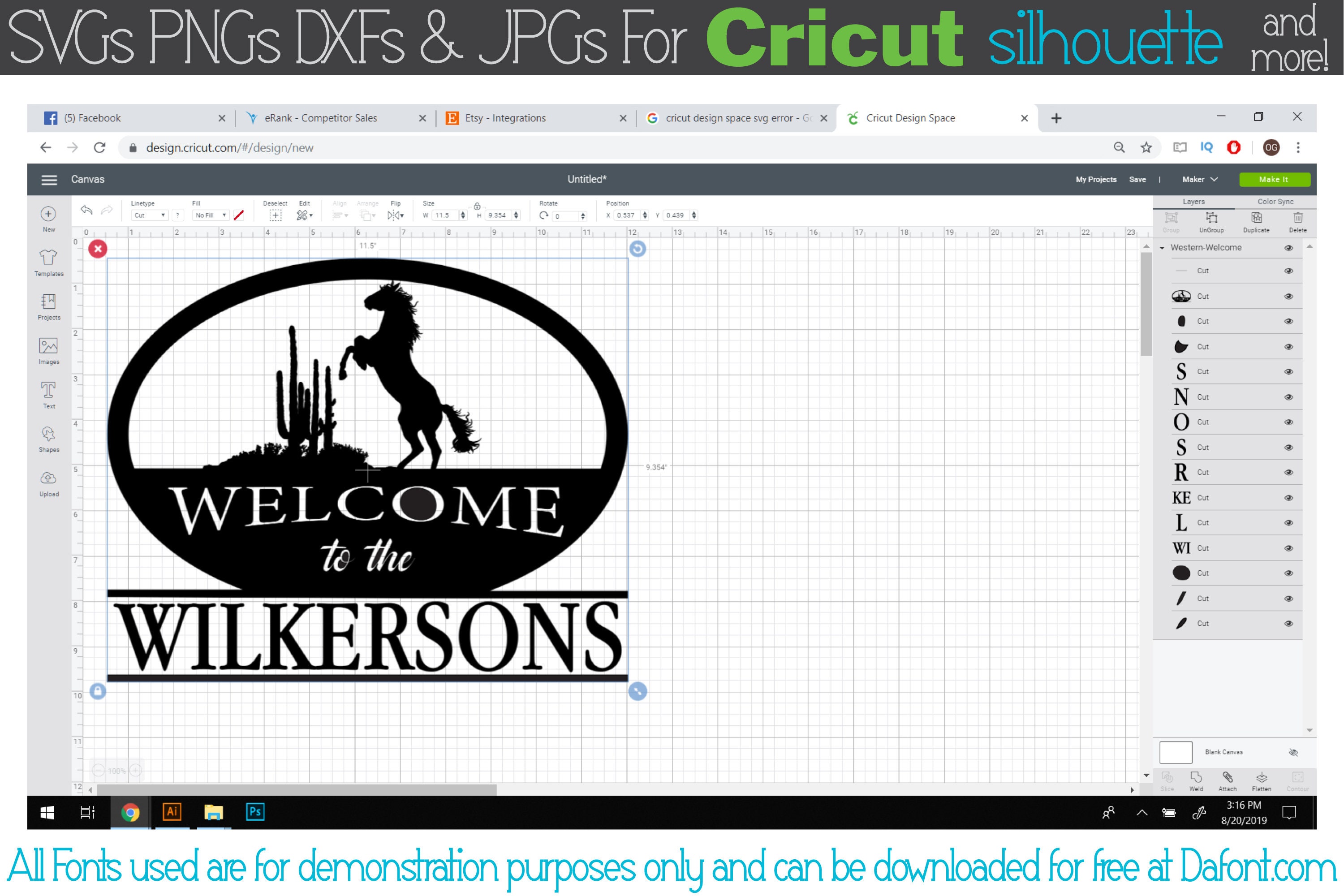 Horse Welcome Sign SVG Western Welcome Sign SVG Welcome Svg File ...