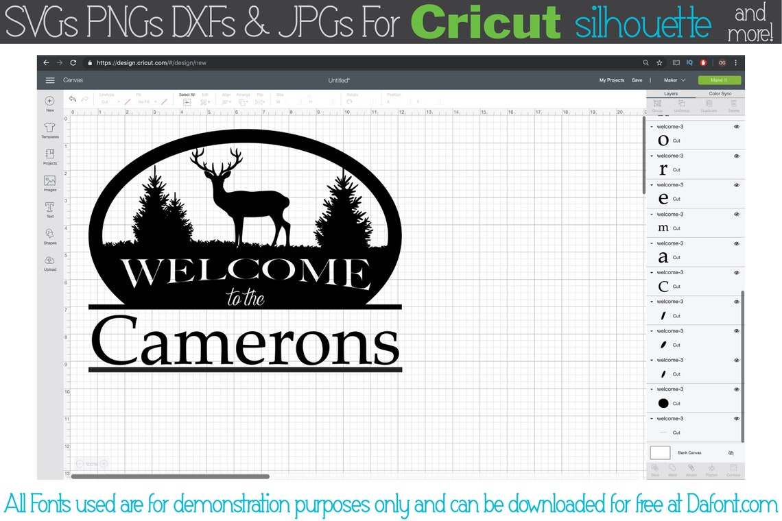 Deer SVG Welcome Sign SVG Welcome SVG File Deer Mailbox Decal Svg File ...