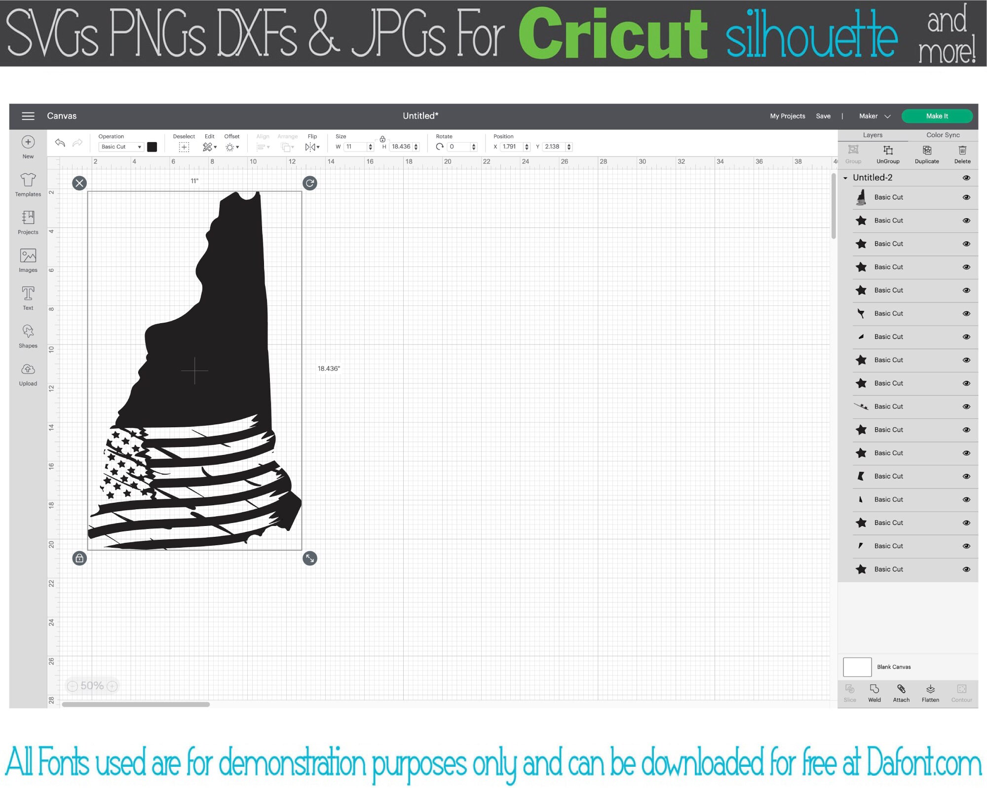 New Hampshire State SVG Files New Hampshire Silhouette With US Svg Flag ...