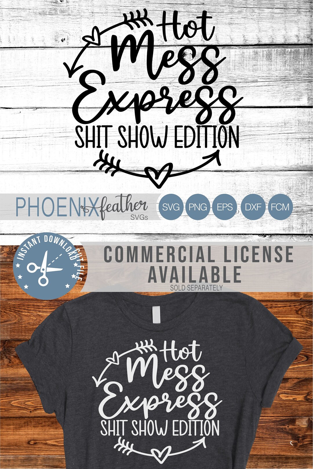 Hot Mess Express SVG, Hot Mess SVG, Shit Show Edition SVG, Shit Show ...