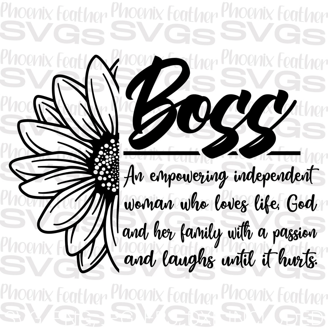 Boss Definition SVG Cut File Woman Definition | Etsy