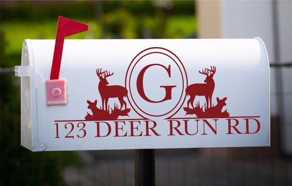 Deer Mailbox Monogram SVG Deer Mailbox Decal SVG Hunting Svg - Etsy