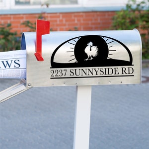 Rooster Mailbox Decal SVG Rooster Mailbox SVG Mailbox Address SVG ...