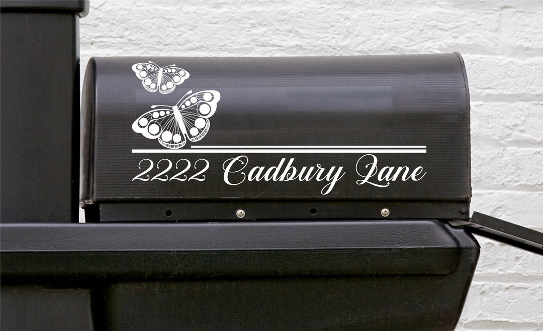 Butterfly Mailbox Decal SVG Mailbox SVG Mailbox Address SVG Mailbox Cut ...