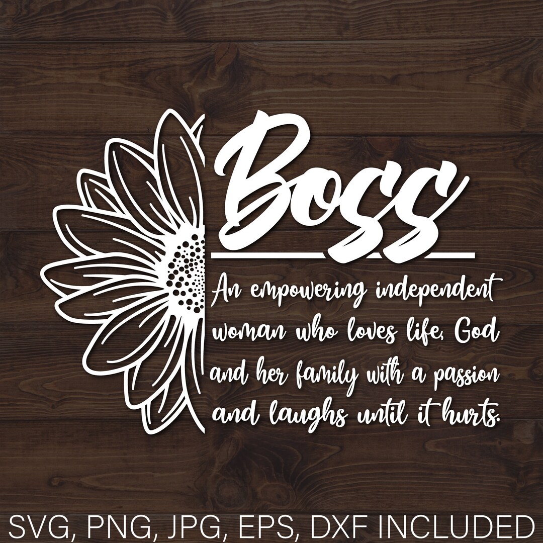 Boss Definition SVG Cut File | Woman Definition | Inspirational SVG ...