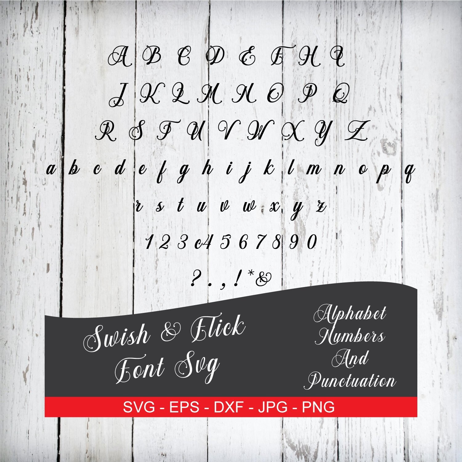 Swish & Flick Svg Fonts Font Svg Cricut Fonts for Cricut - Etsy