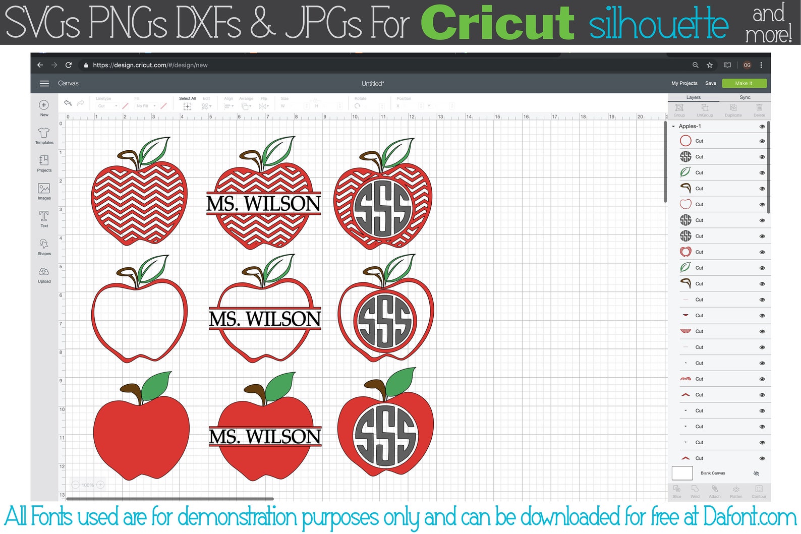 Apple SVG Chevron Apple SVG Apple Monogram SVG Teacher Svg | Etsy