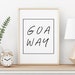 Go Away / Go Away Print / Go Away Sign / Printale Wall Art / Instant ...