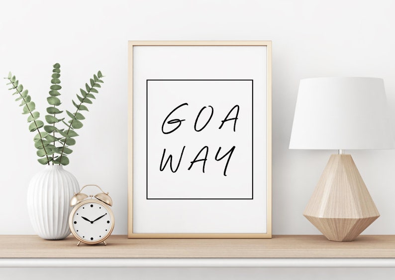Go Away / Go Away Print / Go Away Sign / Printale Wall Art / Instant ...