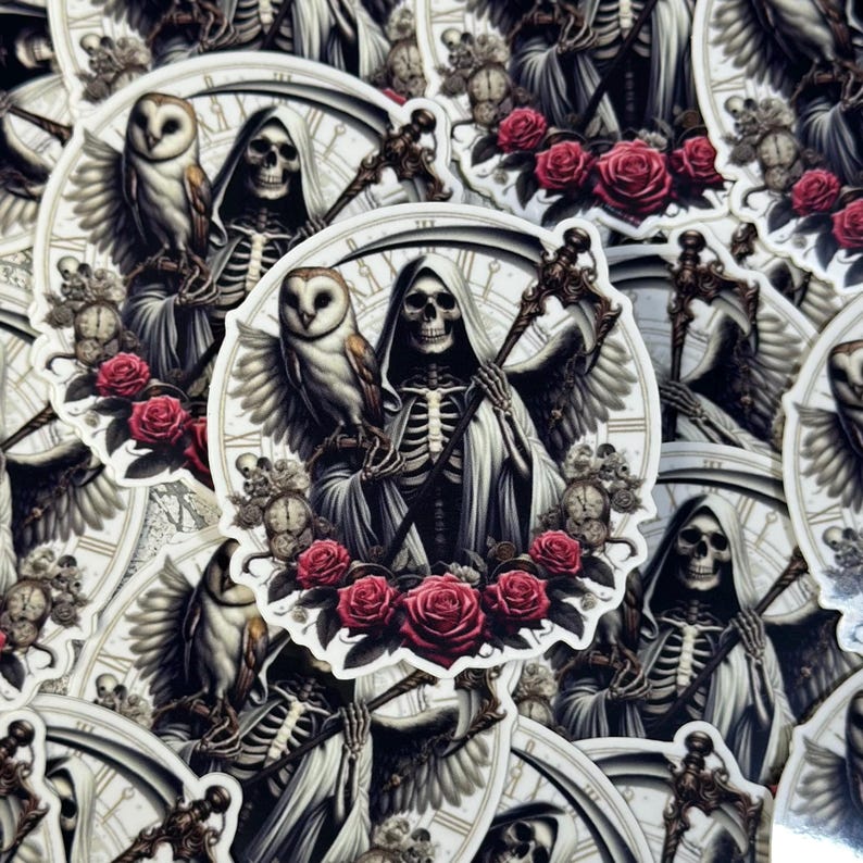 Santa Muerte Sticker - Etsy