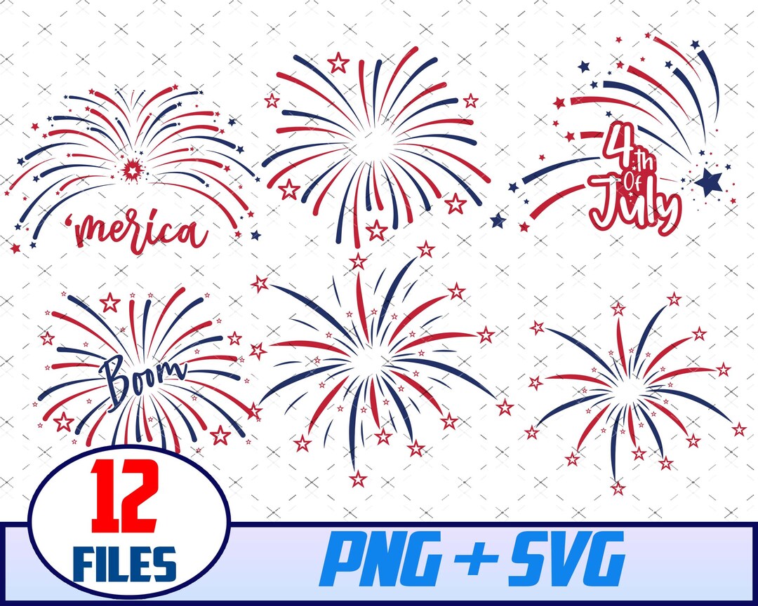 4th of July Firework Svg Png, July 4th, Fourth of July, America Png USA ...