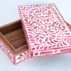 Floral Bone Inlay Decorative Box Jewelry - Etsy