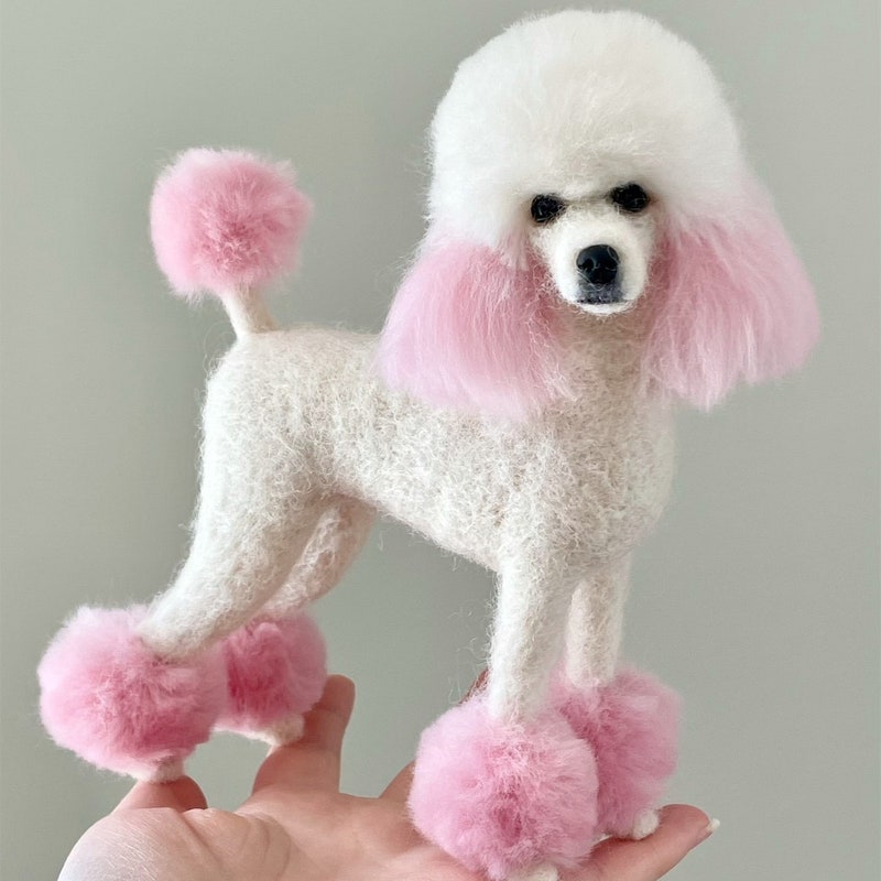 Stuffed Pink Poodle - Etsy