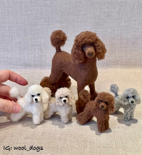 Mini Poodle Sculpture/dollhouse Miniature 1.5-1.9 Inches 1 | Etsy