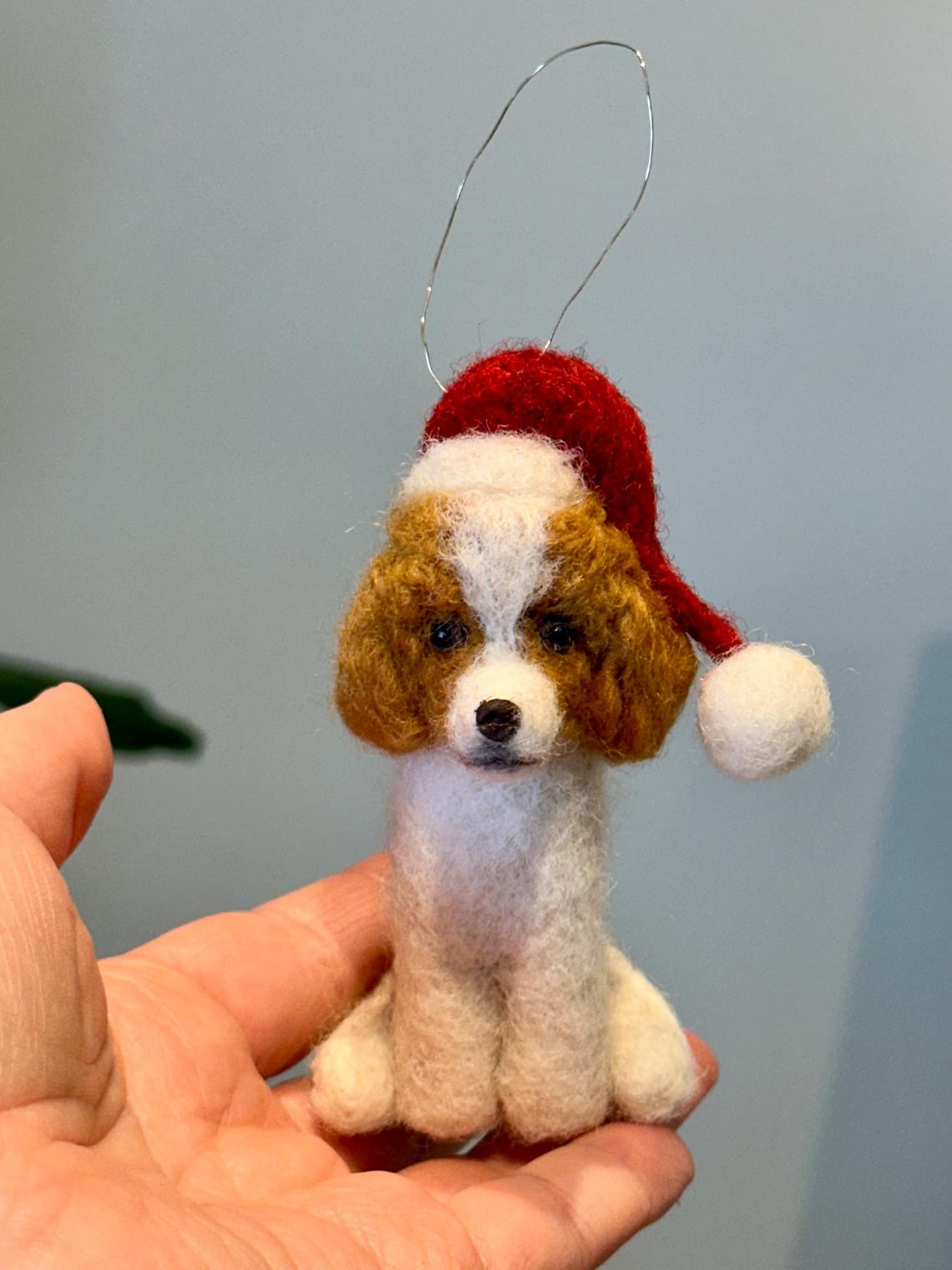 Poodle Christmas Ornament (parti) - Etsy
