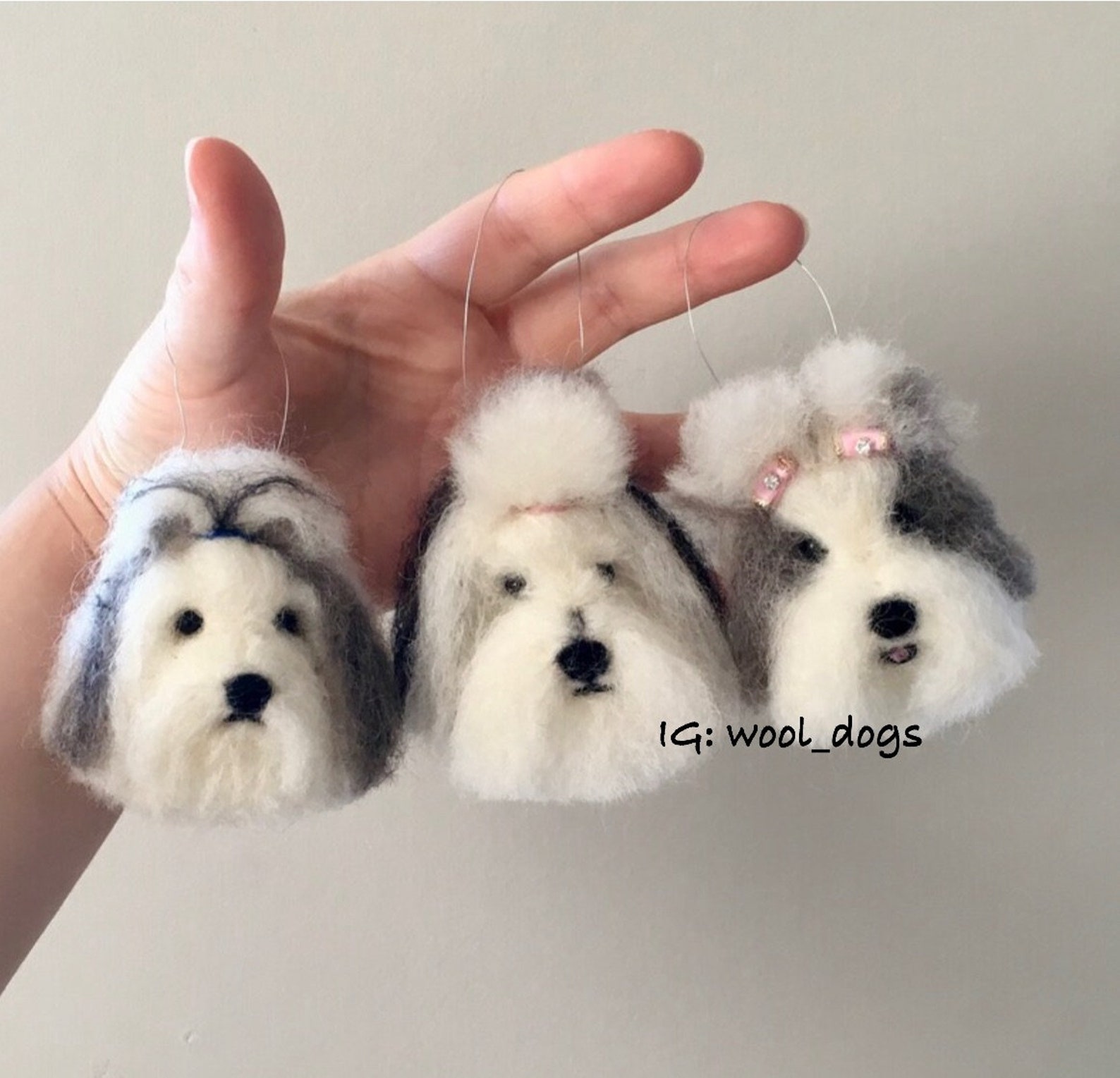 Old English Sheepdog Head, Ornament - Etsy