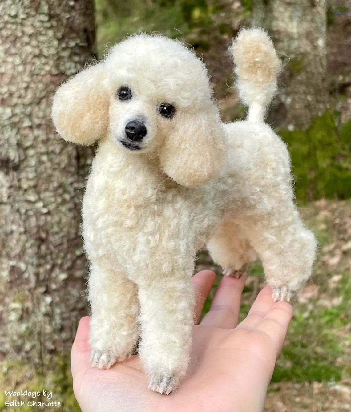 Custom Made Needle Felted Poodle Etsy