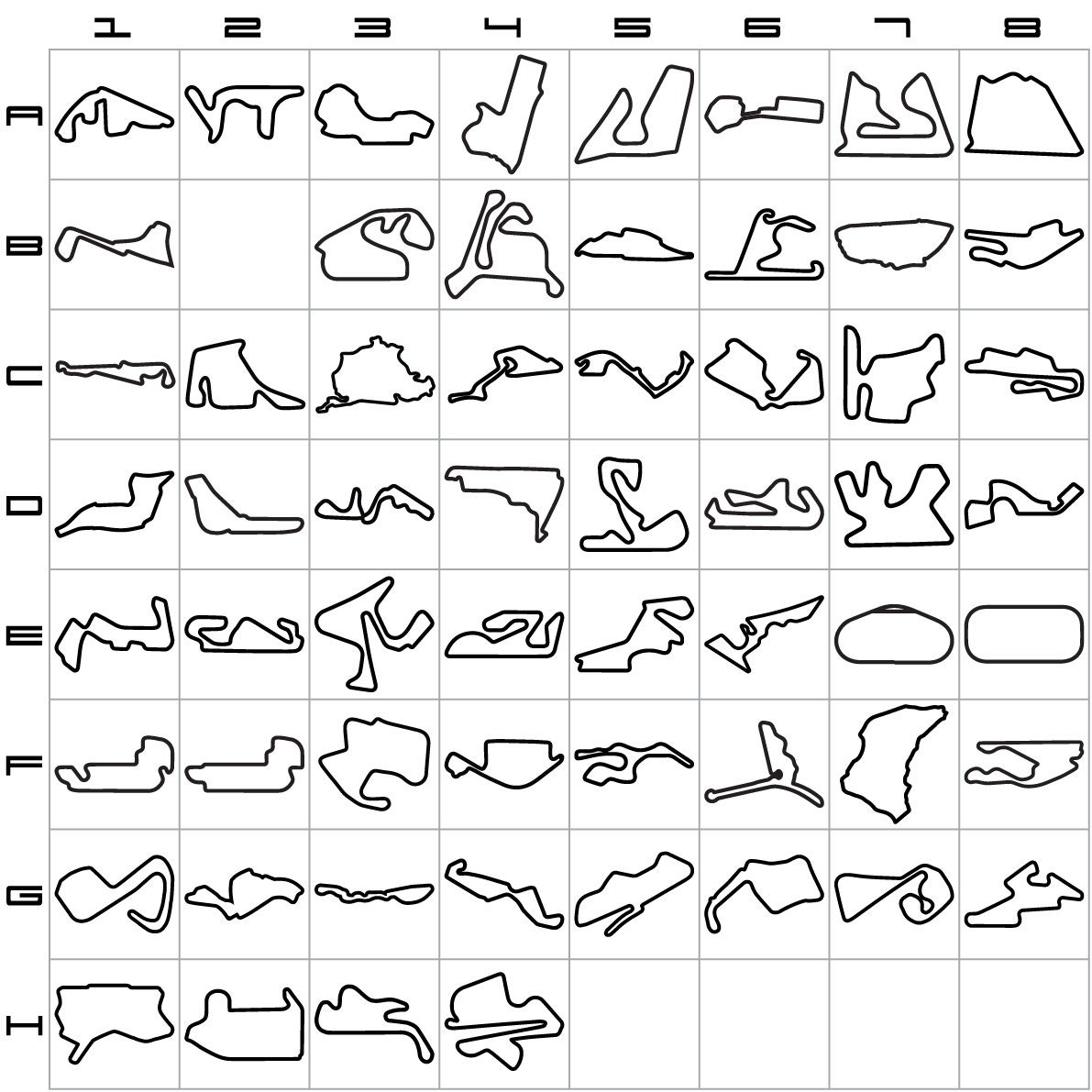 F1 2023 Mini Race Track Circuit Frame DIY Formula 1 - Etsy UK