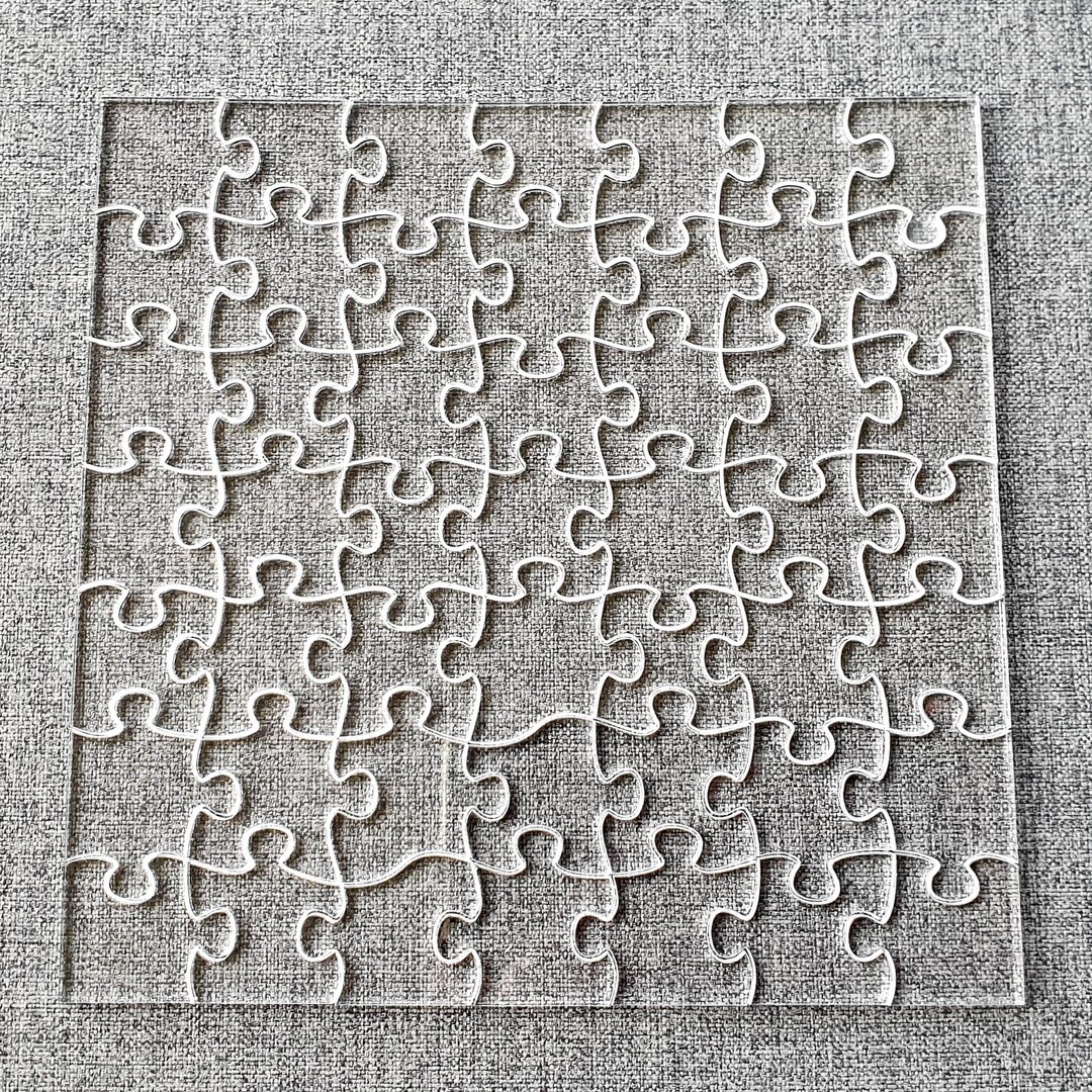 Jigsaw Puzzle Clear Transparent Custom Impossibly Difficult / Challenge ...