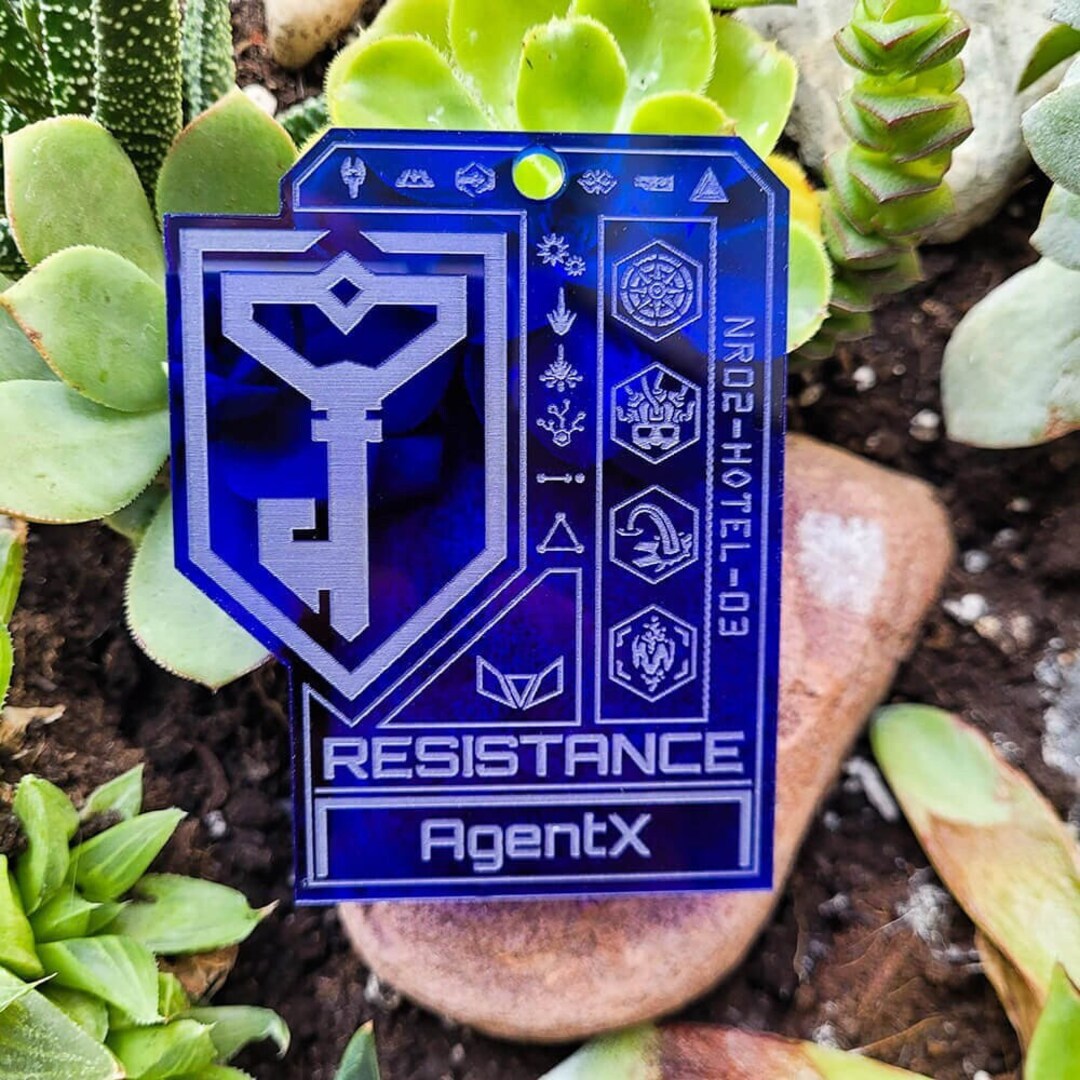 Ingress Resistance Agent Card Personalised Laser Cut Name Badge - Etsy