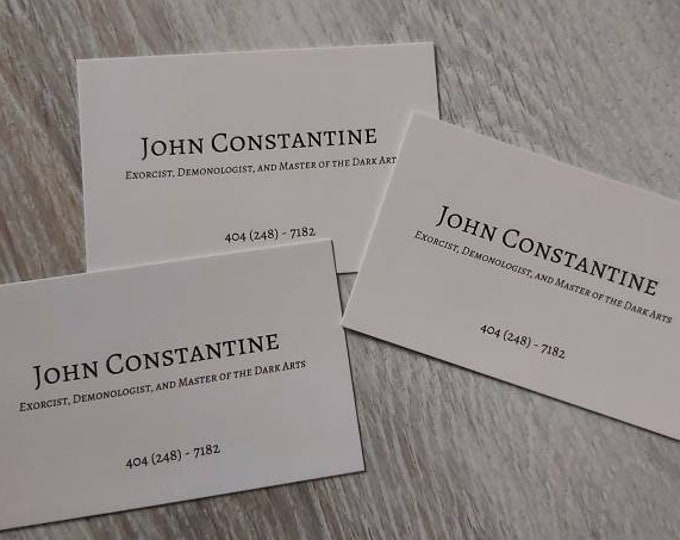 John Constantine Business Cards - Etsy UK