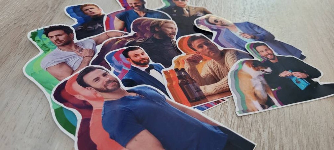Chris Evans Vinyl Sticker Pack - Etsy