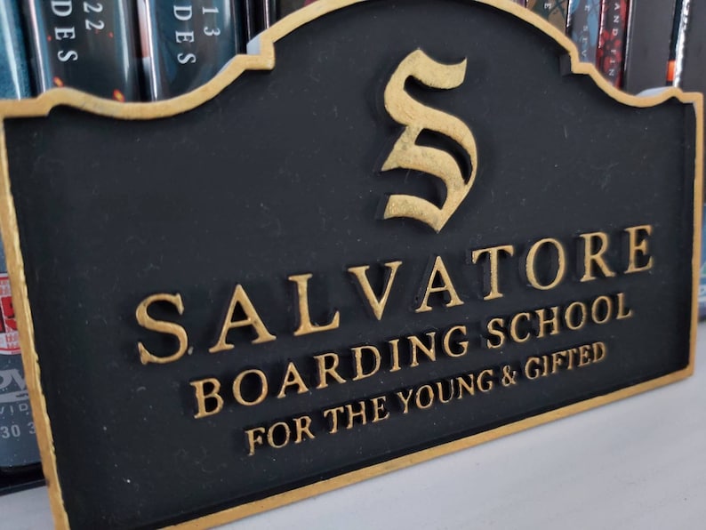 Legacies Salvatore School 3D Printed Sign - Etsy