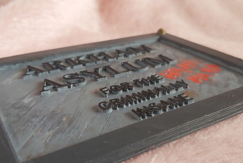 Arkham Asylum 3D Printed Sign (various Villain Options) - Etsy UK