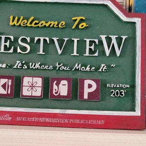 Wandavision Westview 3D Printed Sign - Etsy