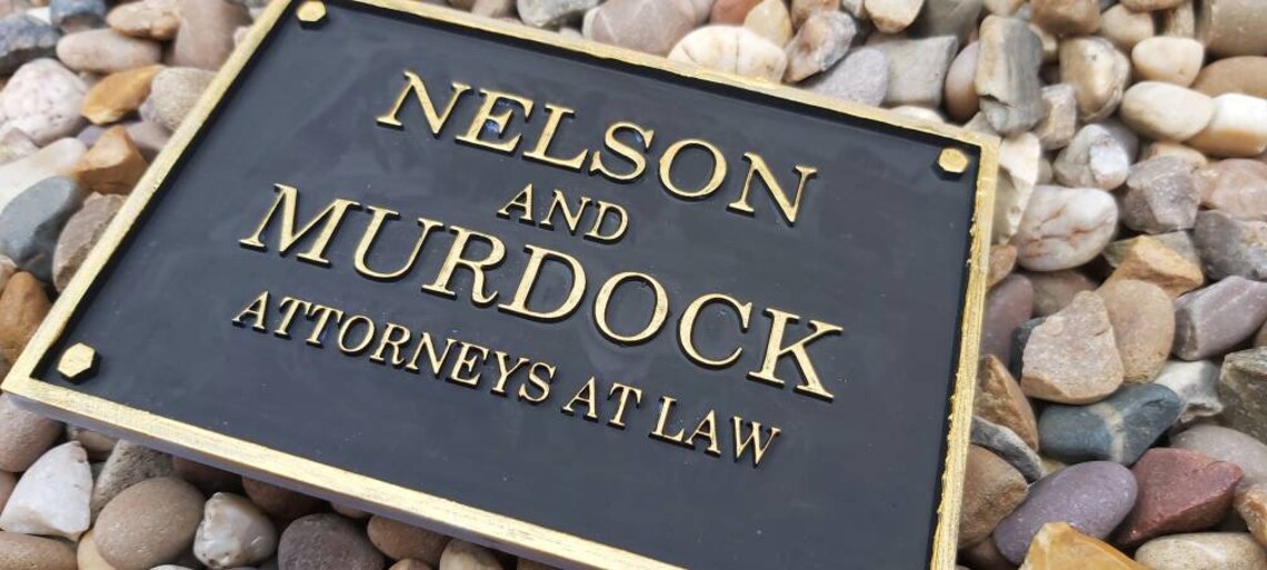 Daredevil Nelson & Murdock 3D Printed Sign - Etsy